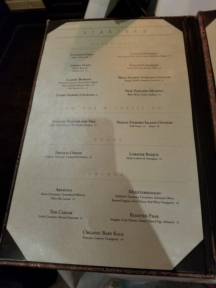 Menu at 212 Steakhouse, West New York