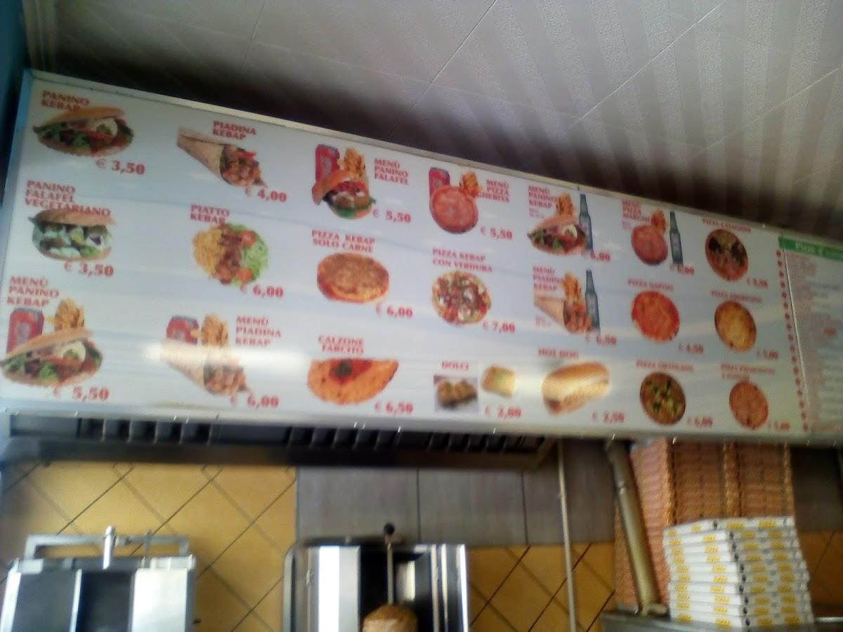 Menu at Kebab Belgioioso da Mamo pizzeria, Belgioioso