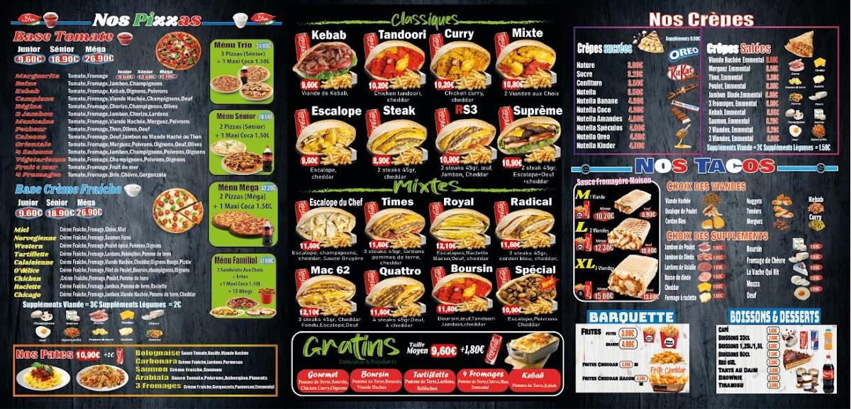 Carta del restaurante Pizza House, Marck