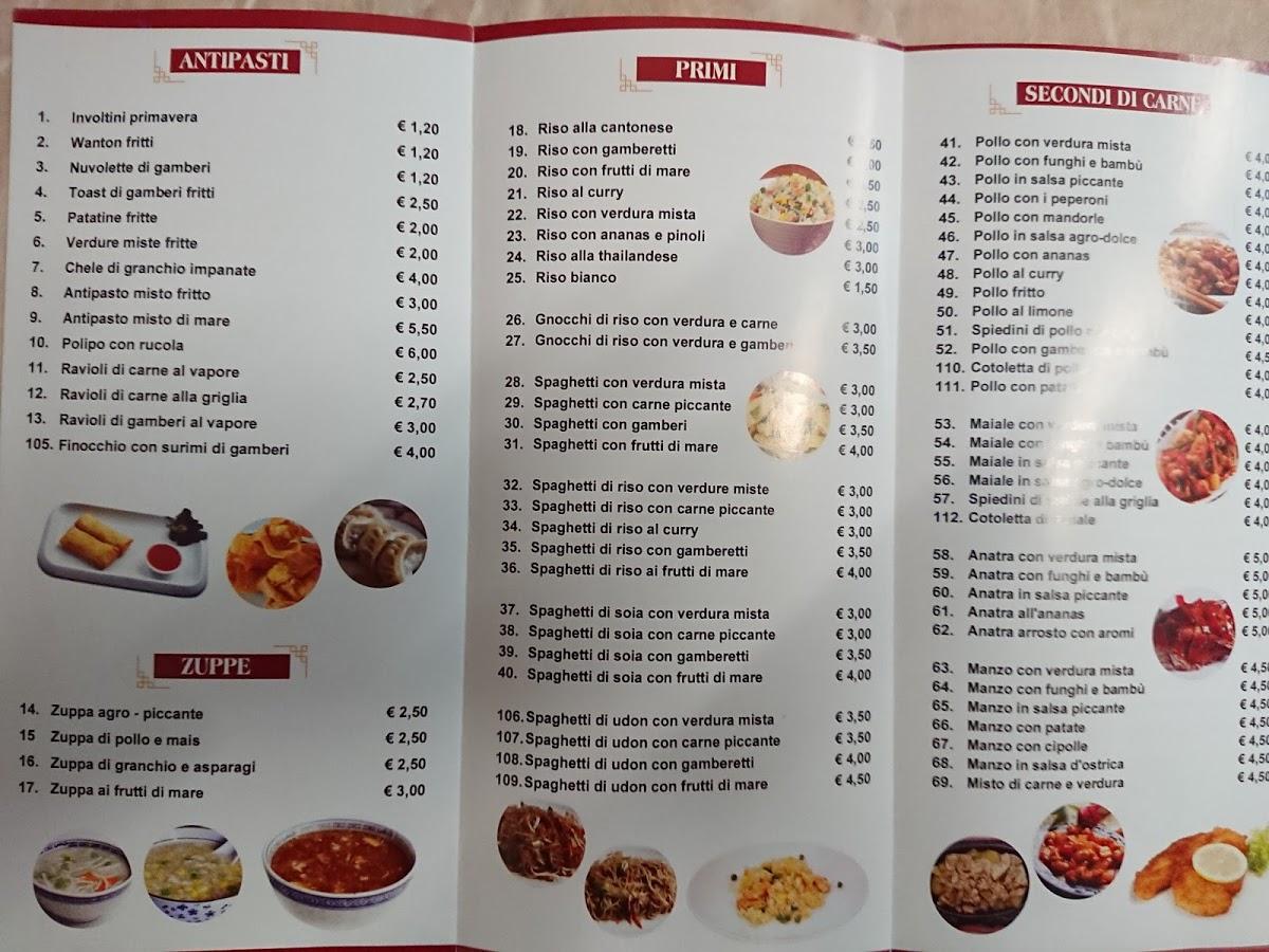 Menu at Rosticceria Cinese China Town restaurant, Vercelli