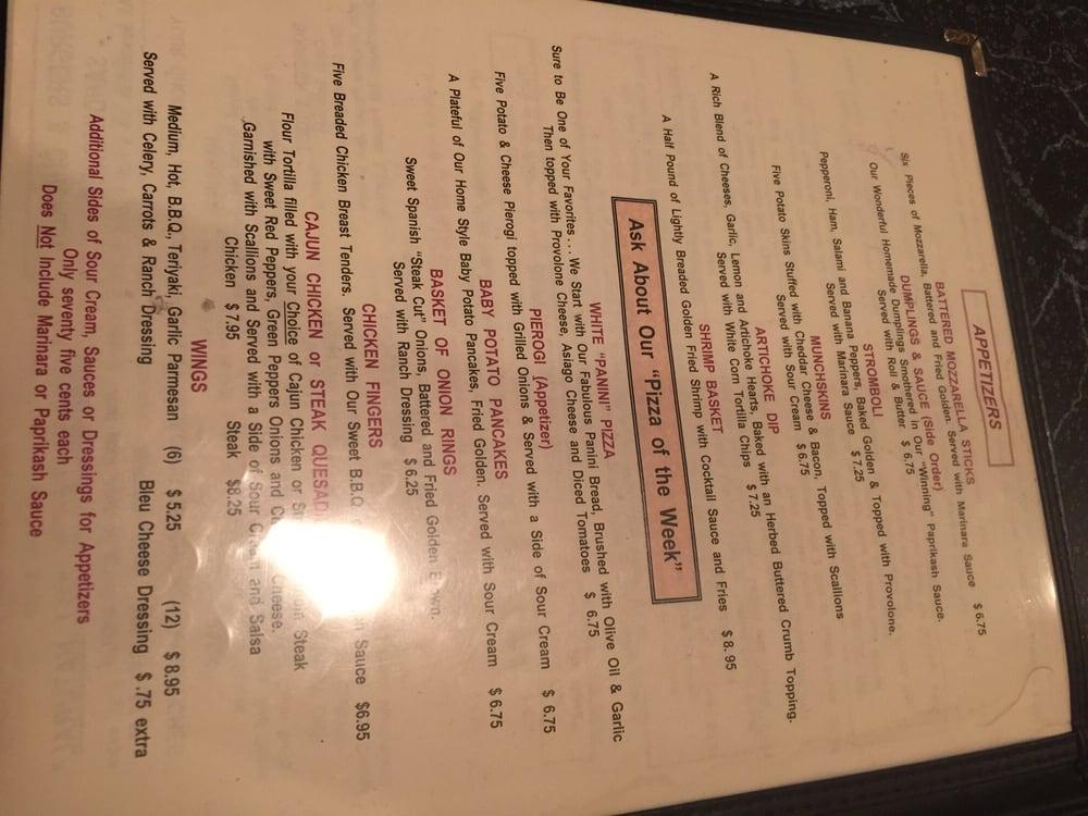 Menu at Clubhouse, Parma Heights