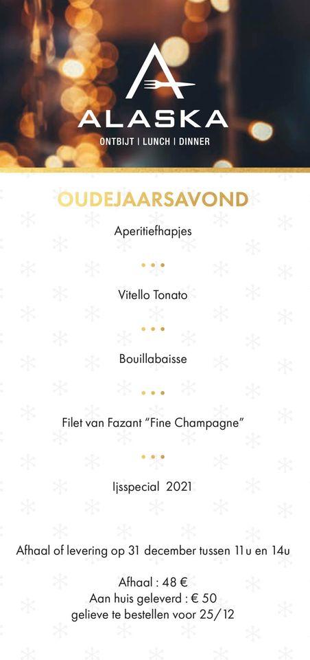 Menu at Alaska, Bredene