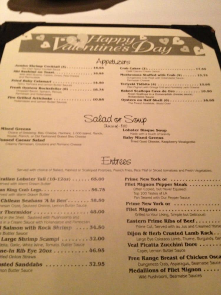 Menu at Dal Rae Restaurant, Pico Rivera
