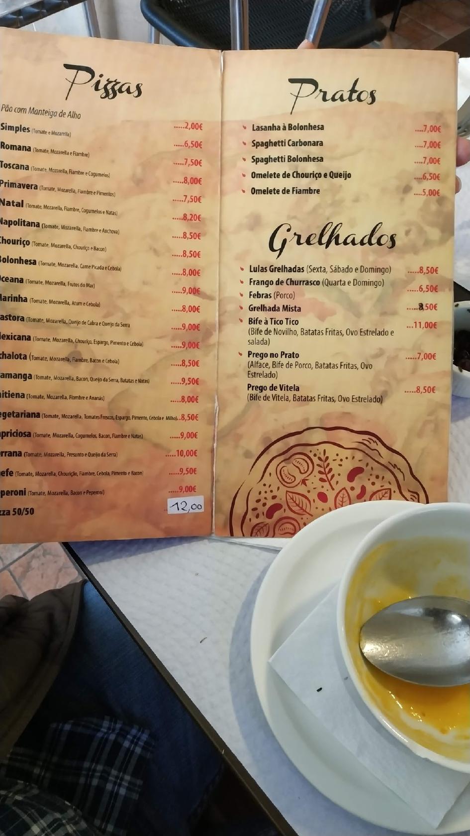 Menu at Pizzeria Restaurante Grill Tico - Tico, Mira