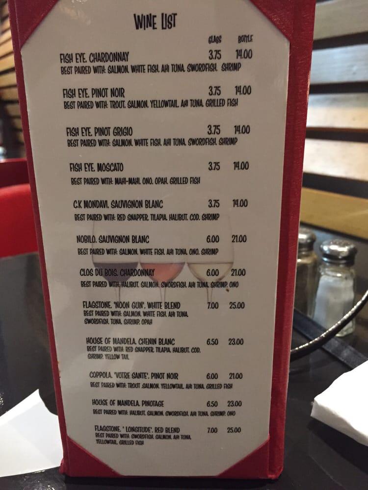Menu at BlueSalt Fish Grill restaurant, Redondo Beach