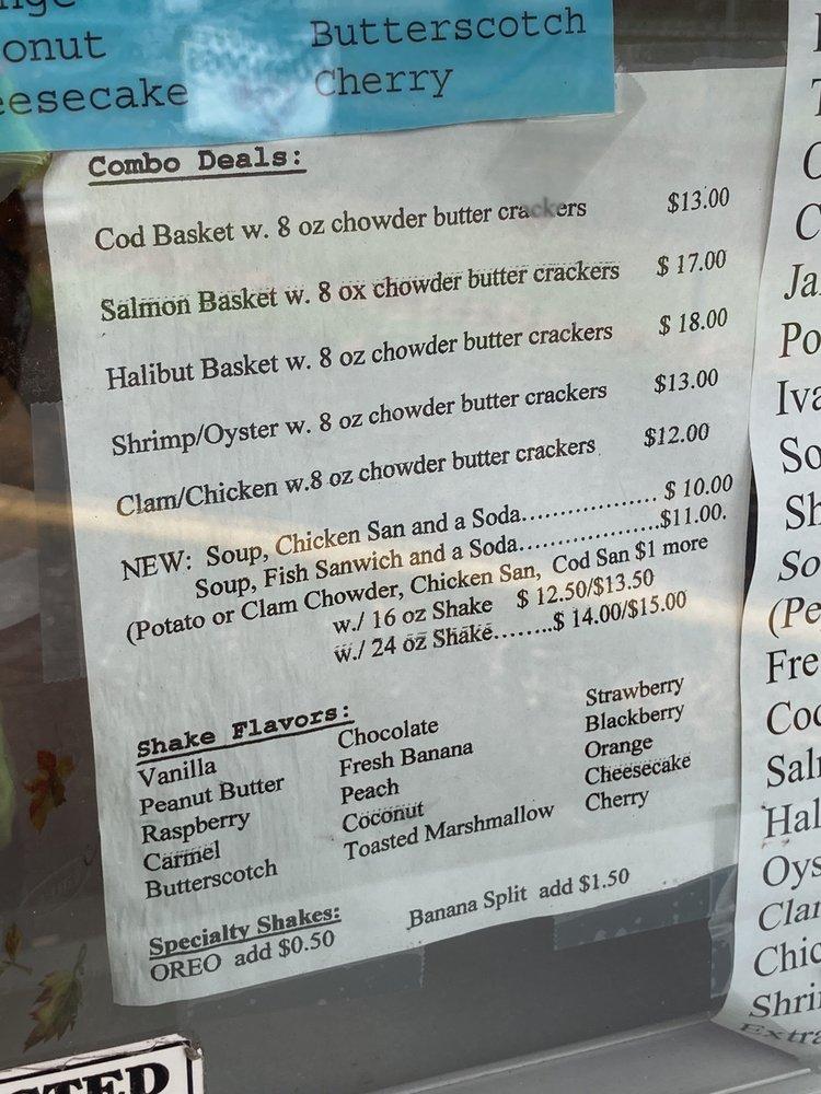 Menu at Fish Express restaurant, Lebanon, 157 W A St