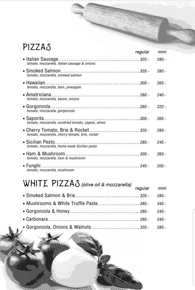 Menu at Crust cafe & restaurant, Phuket
