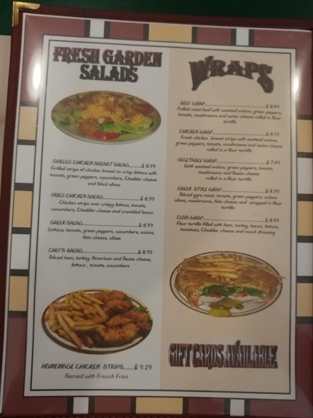 Menu at Fiona's Family Restaurant, Wood River