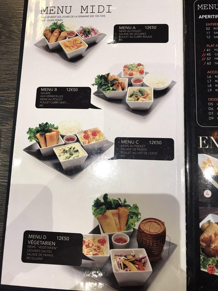 Menu au Thai Basilic restaurant, Tremblay-en-France, 20 rue des Buissons