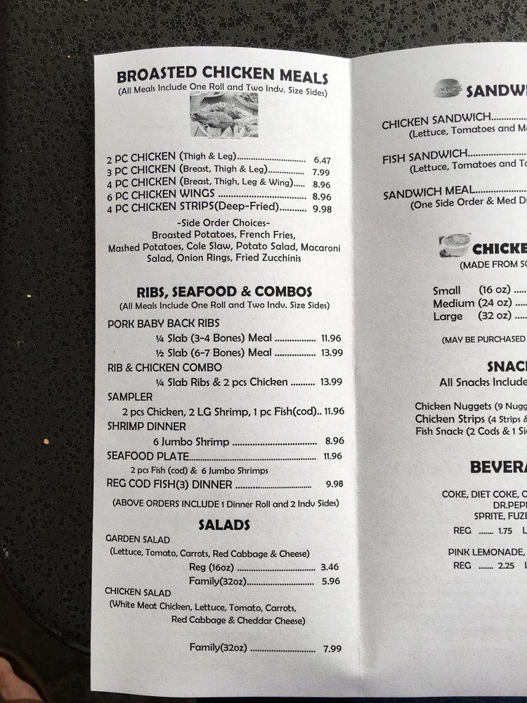 Menu at Chicken Box Broasted Chicken restaurant, La Habra, 330 E ...