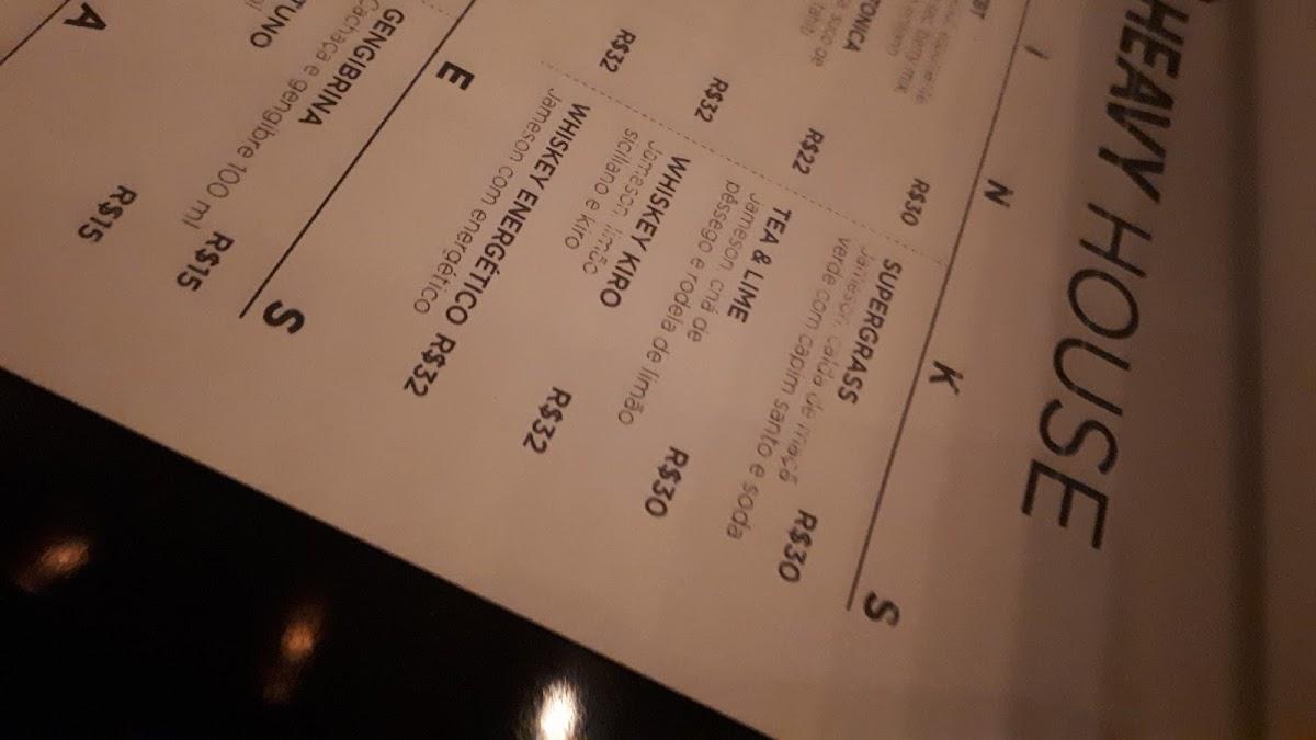 Menu em Heavy House pub & Bar, São Paulo