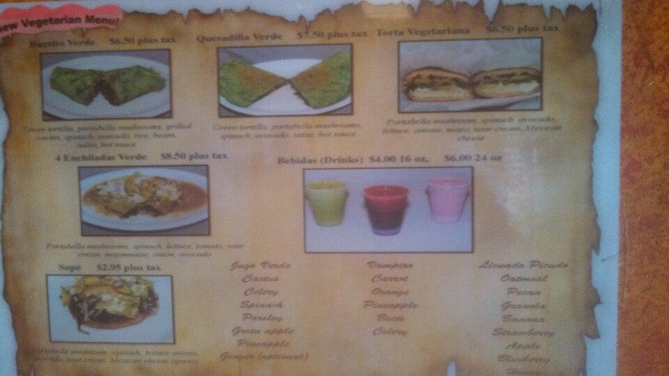 Menu at Tortas Los Picudos pub & bar, San Francisco