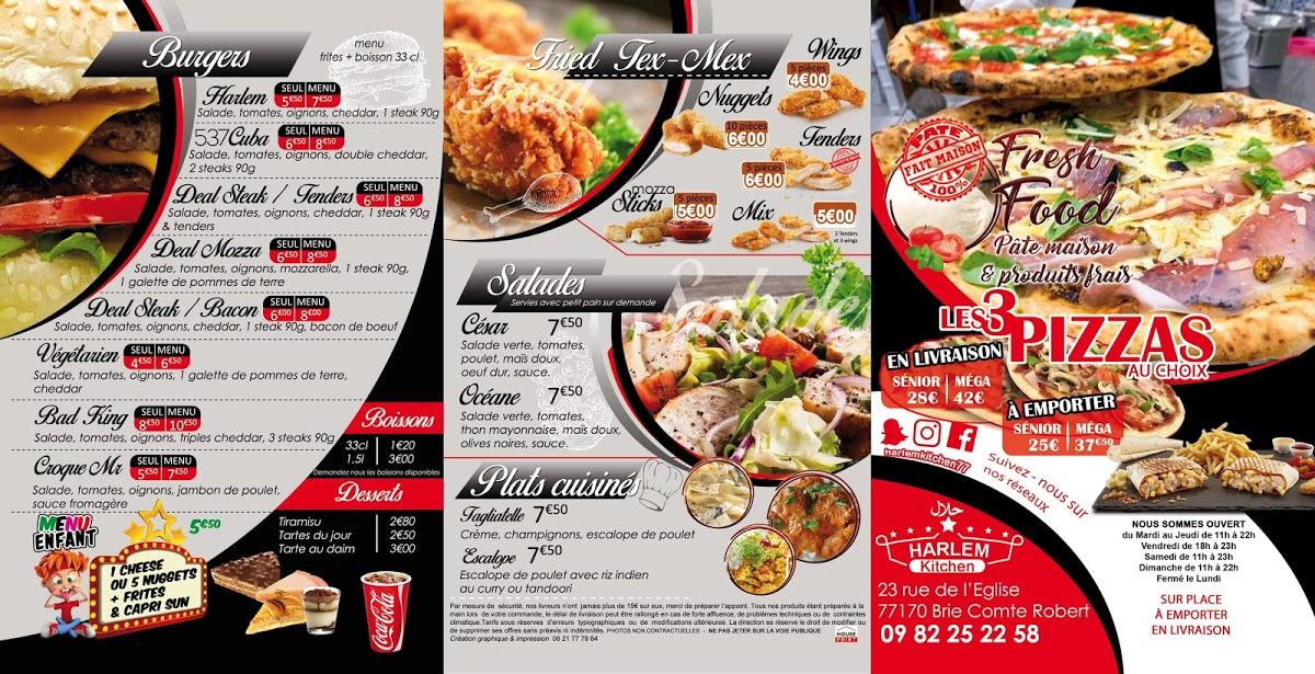 Menu at HARLEM KITCHEN restaurant, Brie-Comte-Robert