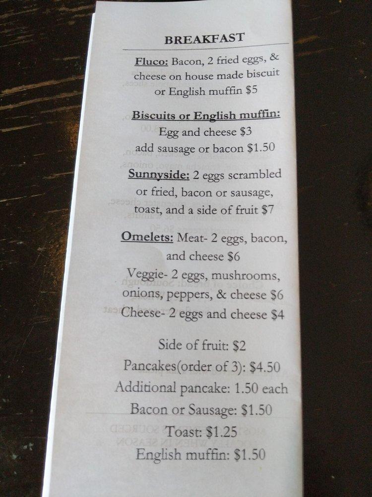 Menu at Local Eats restaurant, Lake Monticello