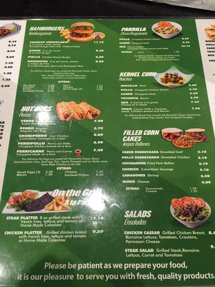 Menu at Los Verdes Country walk restaurant, Richmond West