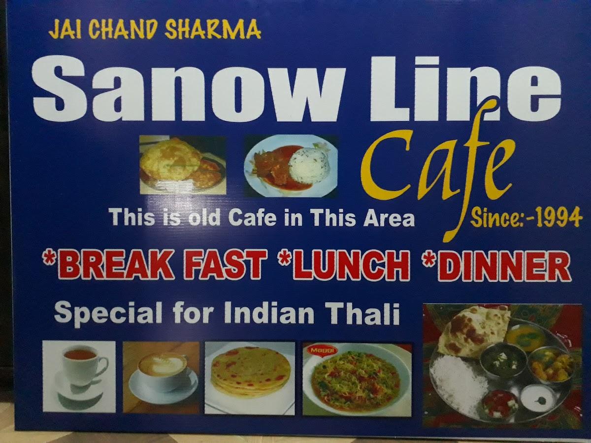Menu at SnowLine Cafe, India