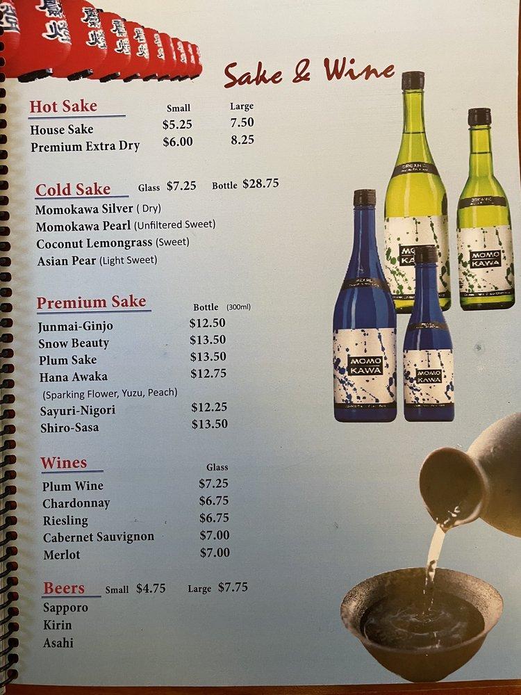 Menu at sora sushi (sushi channel) restaurant, Kelso