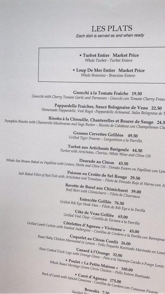 Menu at LPM Restaurant & Bar, Miami
