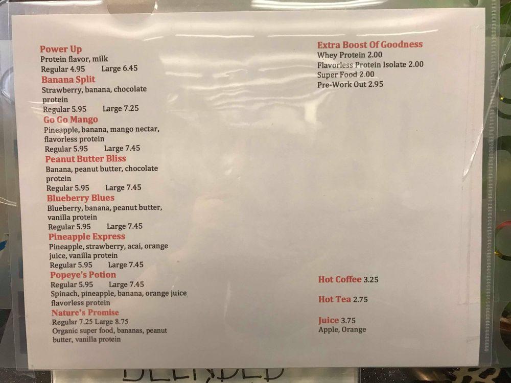 Menu at La Spot pub & bar, San Francisco