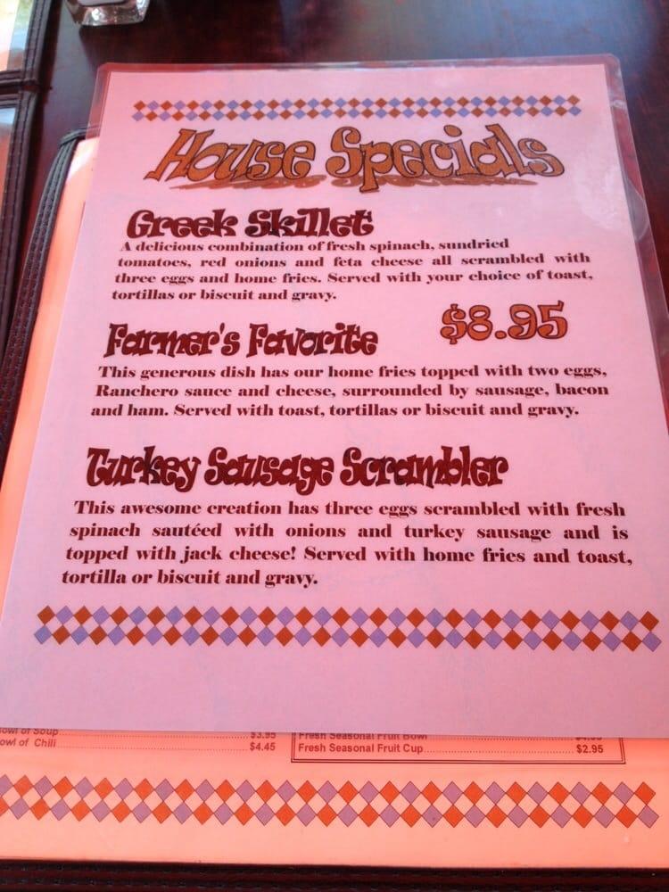 Menu at The Local Spot cafe, Long Beach
