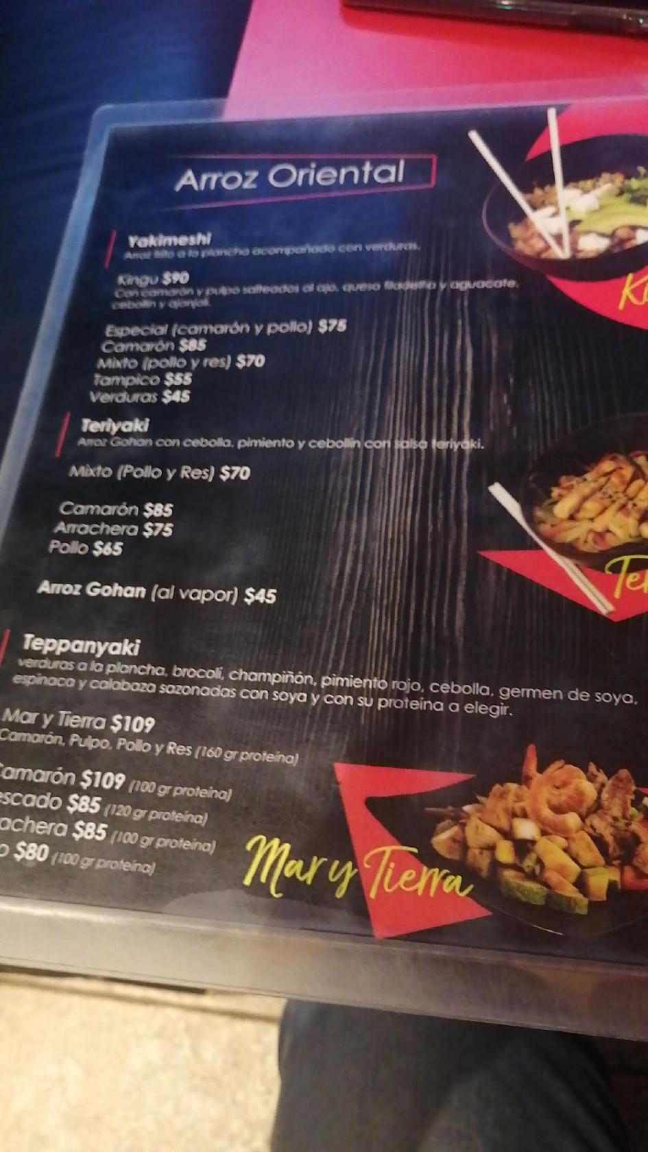 Menu at Sakura Sushi Magdalena restaurant, La Paz