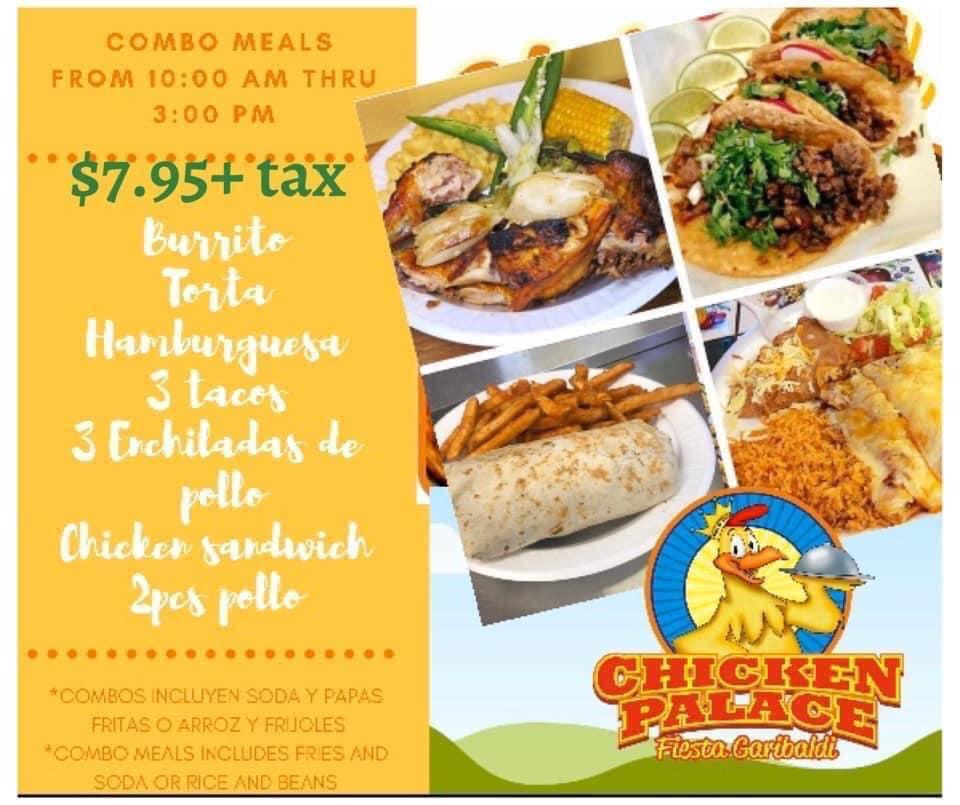 Menu at Chicken Palace and La Jarochita restaurant, Milwaukee, W Forest ...