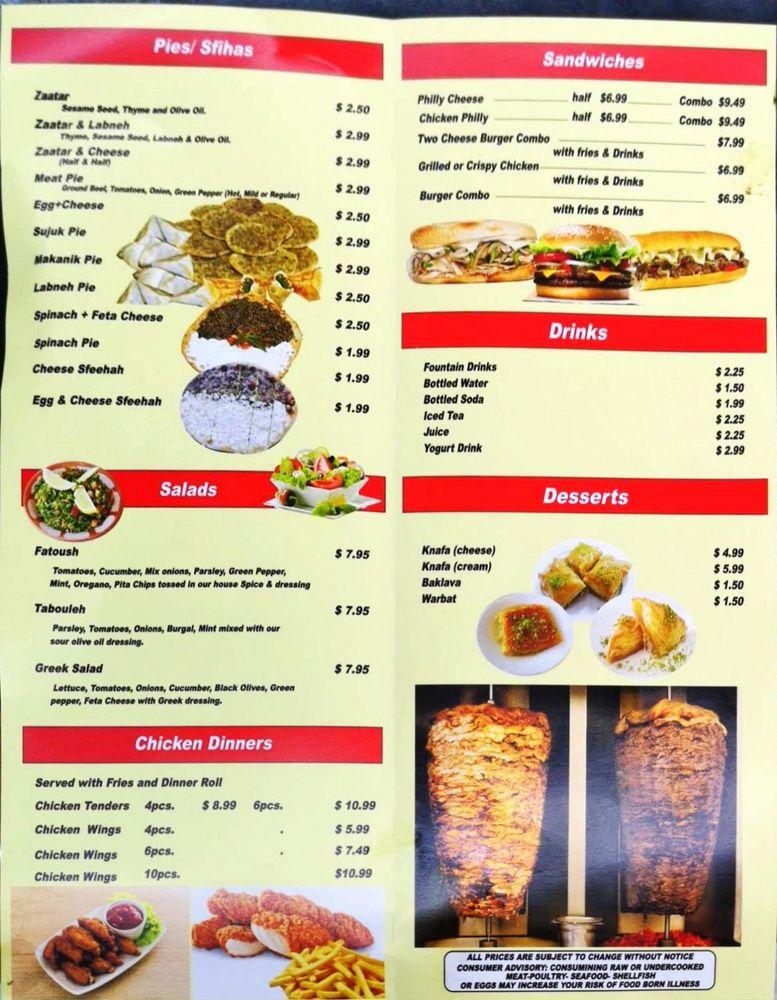 Menu at Hannah’s kitchen restaurant, Boca Raton
