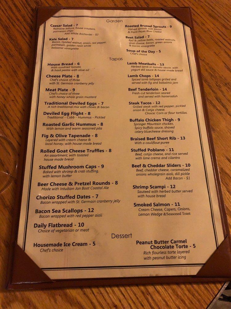 Menu at Riverside Liquors & The Restaurant in Riverside, Jacksonville