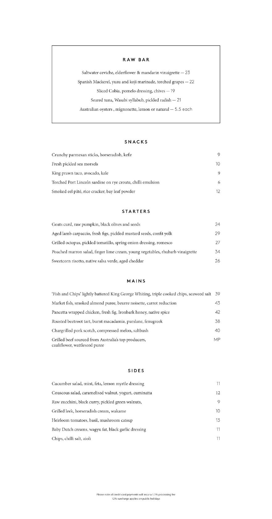 Menu at Stokehouse St Kilda pub & bar, Saint Kilda, 30 Jacka Blvd