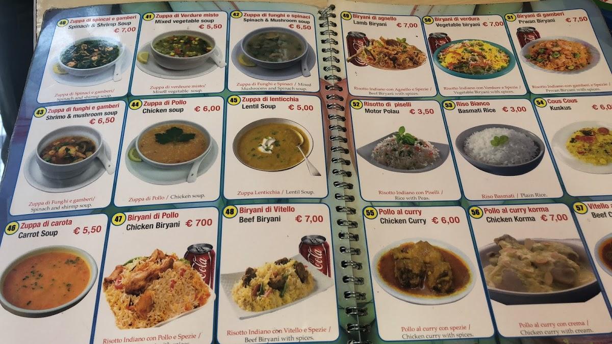 Menu da Halal Vatican Food fast food, Roma