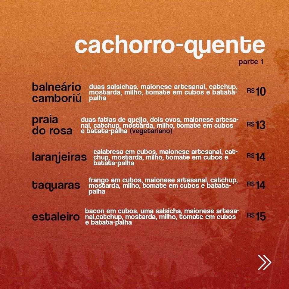 Menu em Da Praia Food Truck, Balneário Camboriú