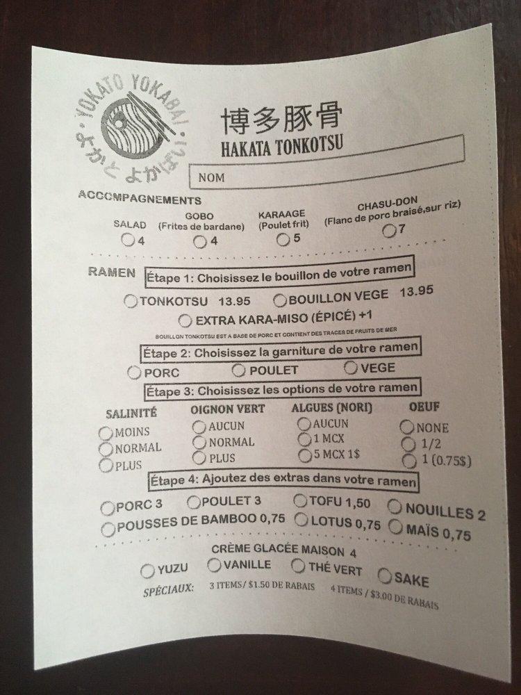 Menu at Ichigo Ichie Izakaya pub & bar, Montréal, 360 Rue Rachel E