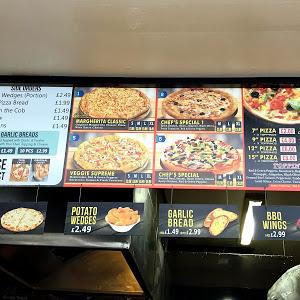 Menu at Chefs Pizza restaurant, Ilford