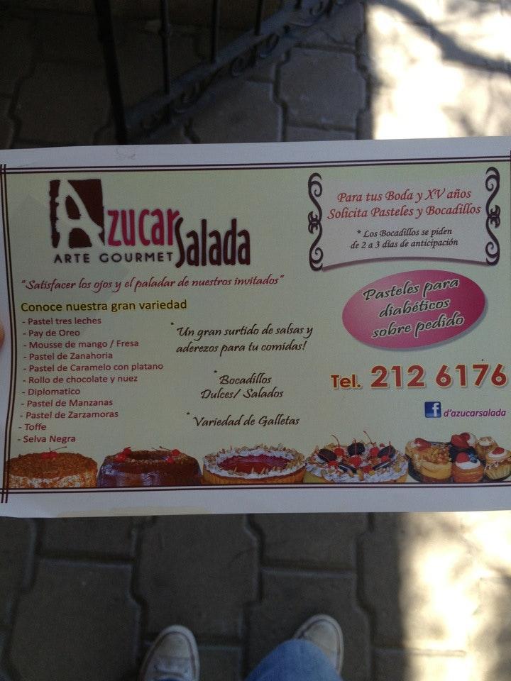 Carta del restaurante D' Azucar Salada, Hermosillo