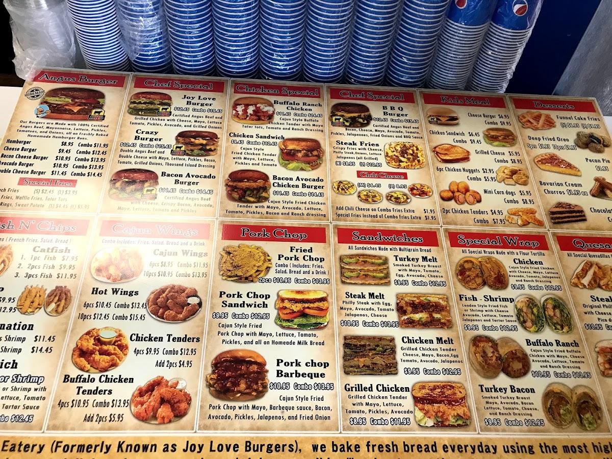 Menu at JLB Eatery restaurant, Houston, FM 1960 #A