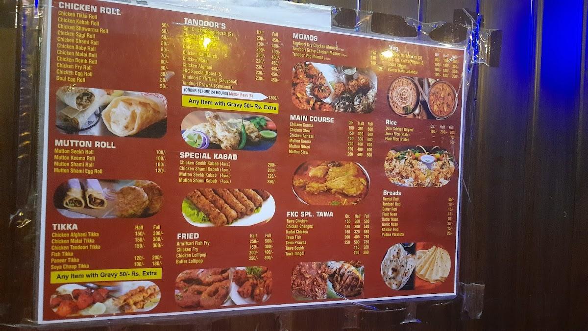 Menu at FKC, New Delhi, 48