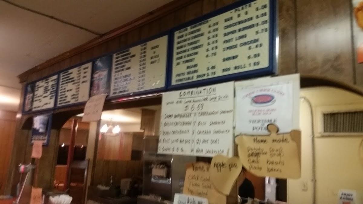 Menu at Richee Freeze restaurant, Roanoke