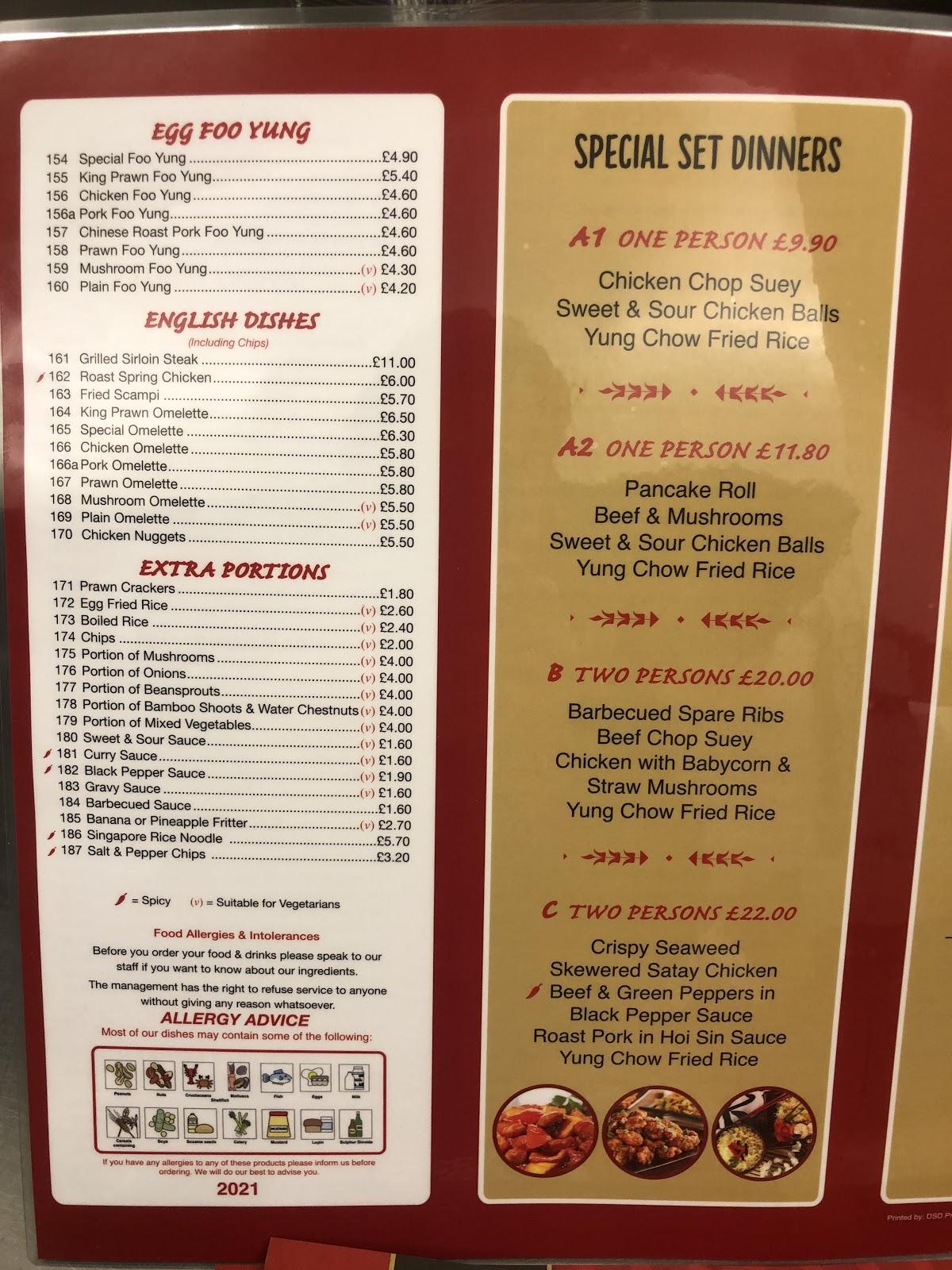 Menu at Tasty House fast food, Downham Market