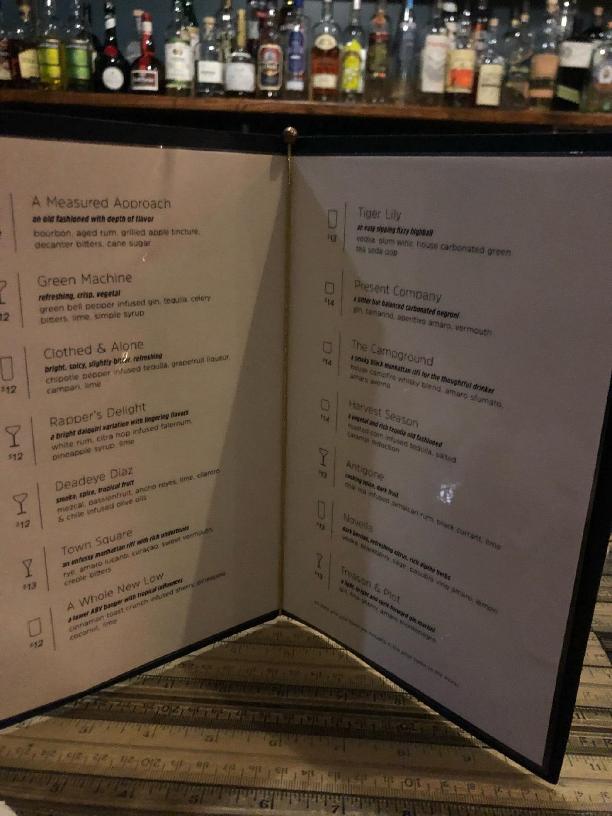 Menu at Drastic Measures pub & bar, Shawnee