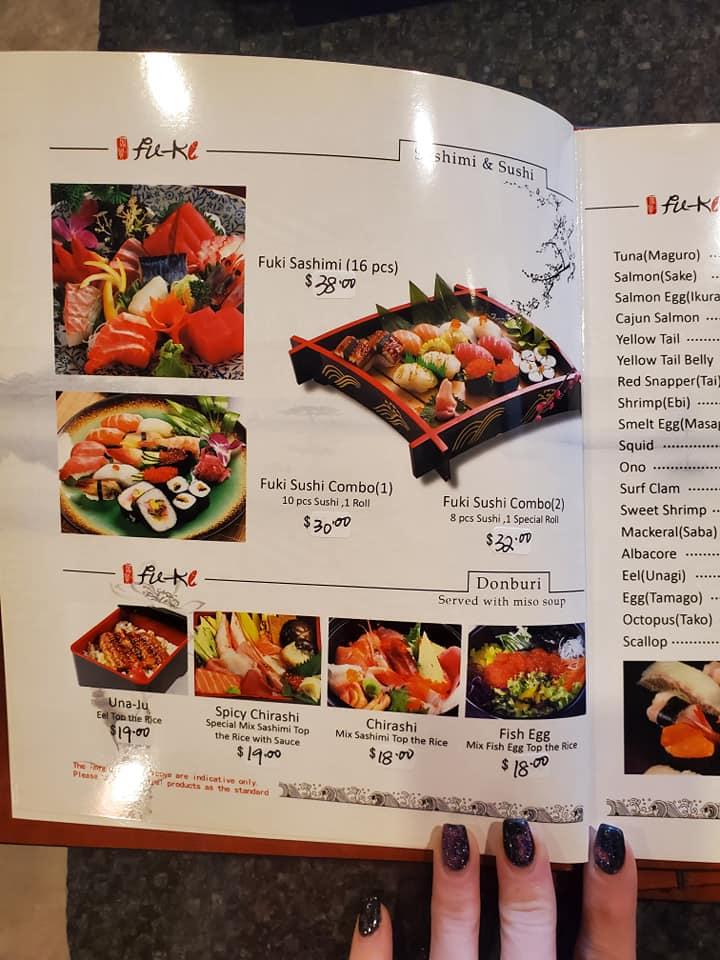 Menu at Fu-Ki Post Falls restaurant, Post Falls