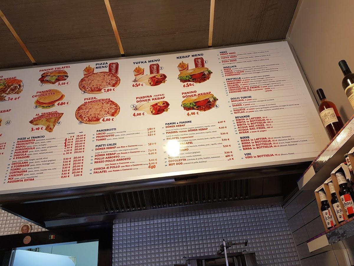 Menu da Milano Kebab ristorante, Milano, Via Palermo