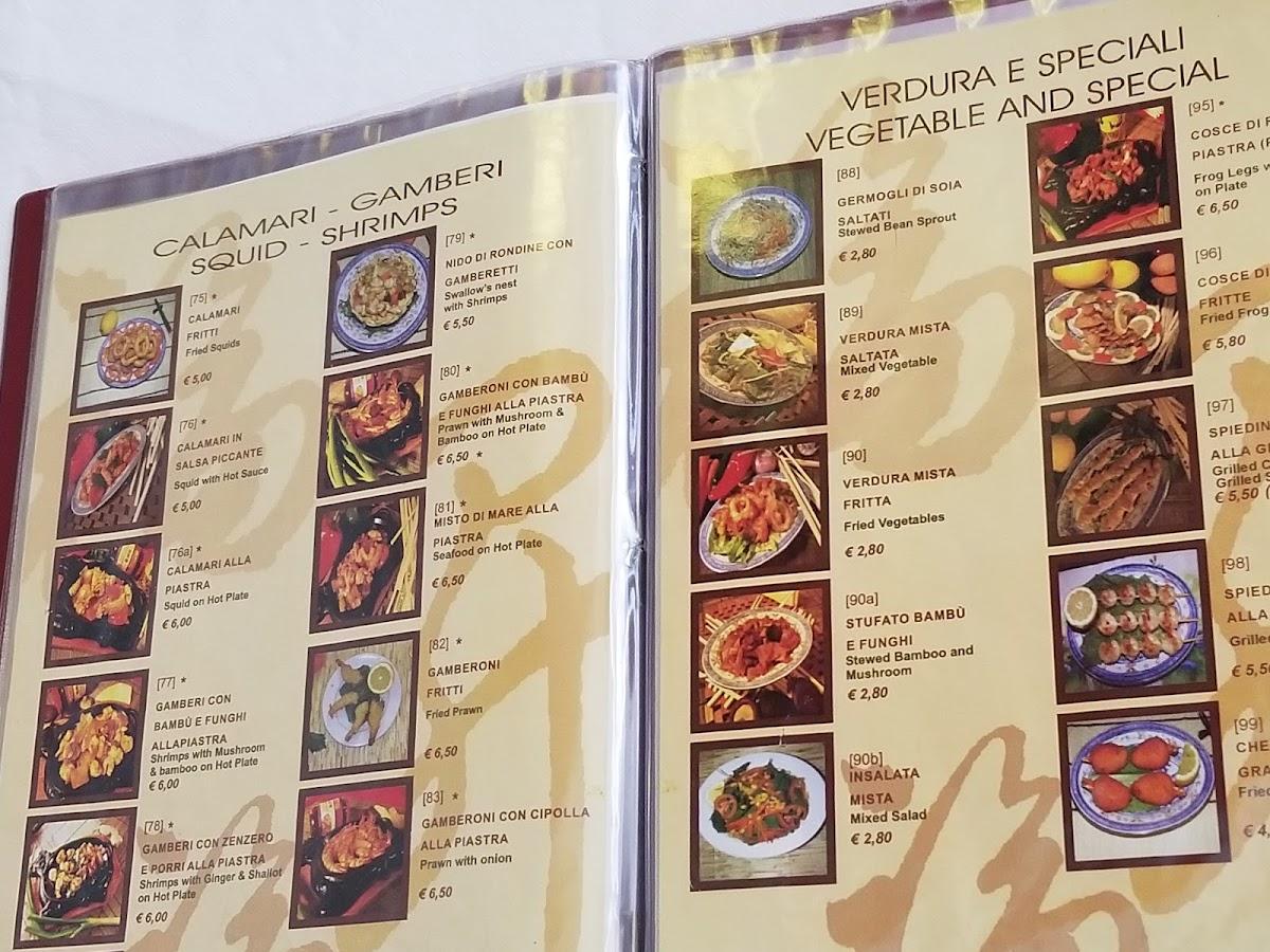 Menu da Il Mondo ristorante, Catania