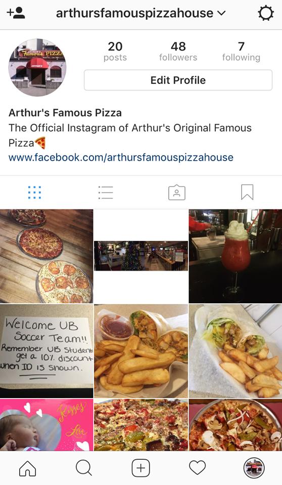 Menu at Arthur's Famous Pizza pizzeria, Bridgeport