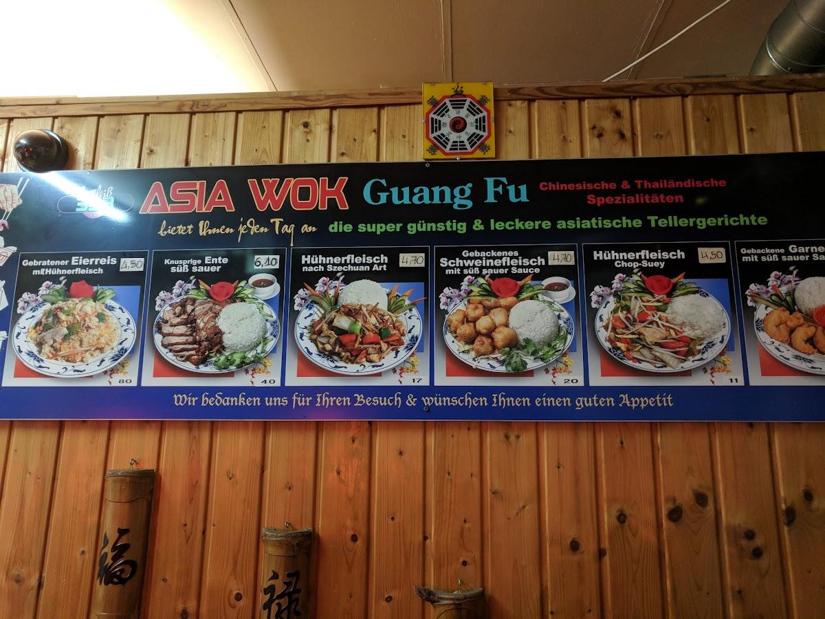 Speisekarte von Asia Wok Guang Fu restaurant, Moosburg an der Isar