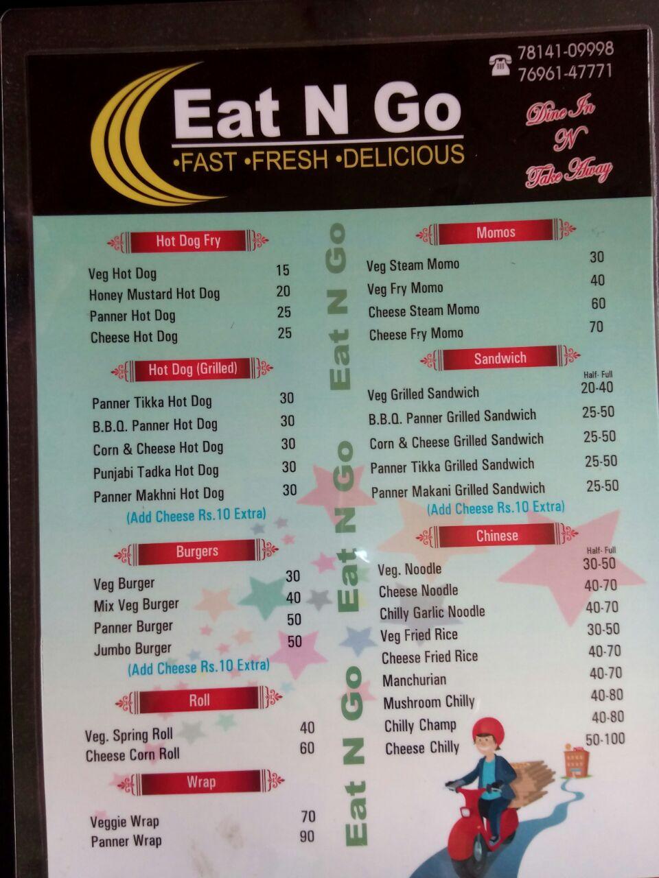 Menu at Eat N Go Fast Food, Samana