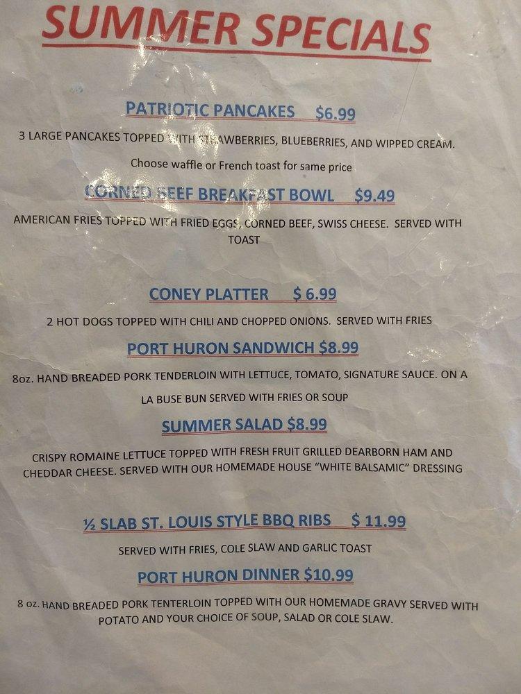 Menu at Great Lakes Family Dining restaurant, Charter Township of ...