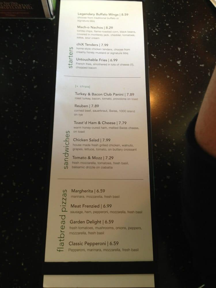 Menu at Samuel Adams Brew House pub & bar, North Charleston
