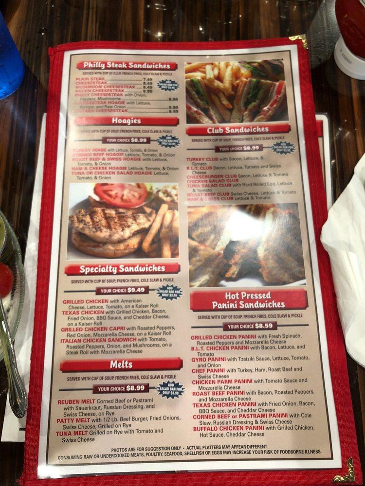 Menu at RITZ Diner restaurant, Philadelphia