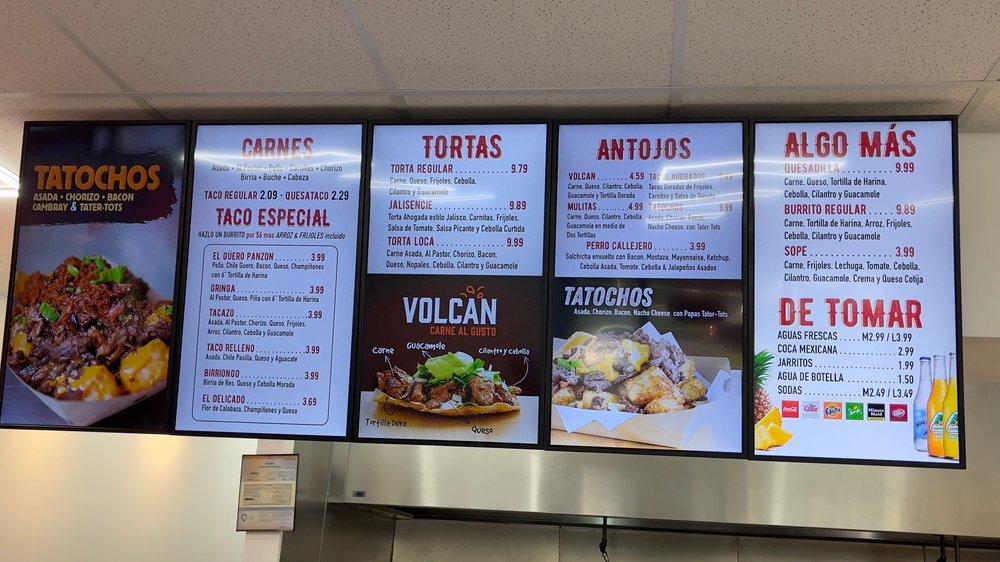 Menu at Tacos Y Más restaurant, Fontana