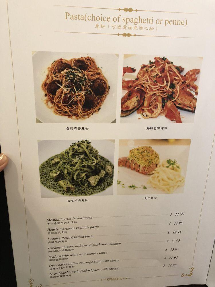 Menu at Avery Cafe Restaurant, Richmond